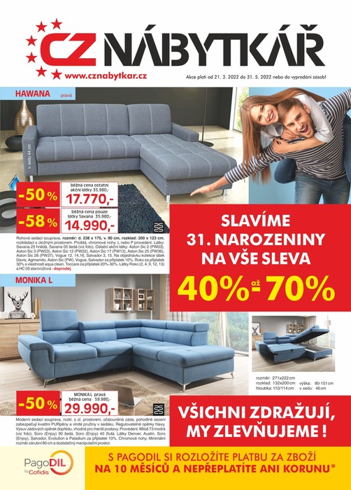 Akční letáky :: Nábytek Eliáš Jihlava